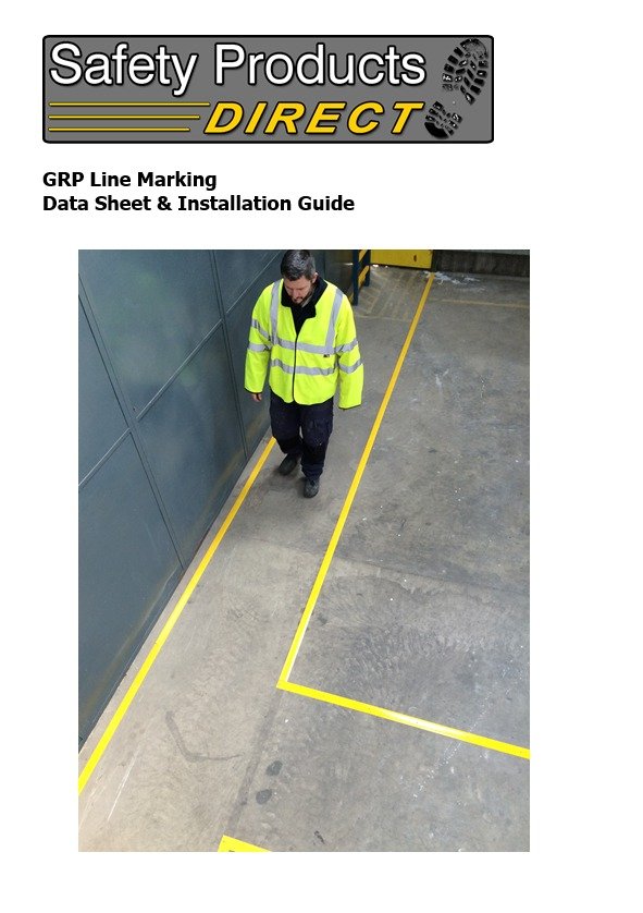 GRP Line Marking 3000mm x 500mm x 3mm - Safety Products Direct